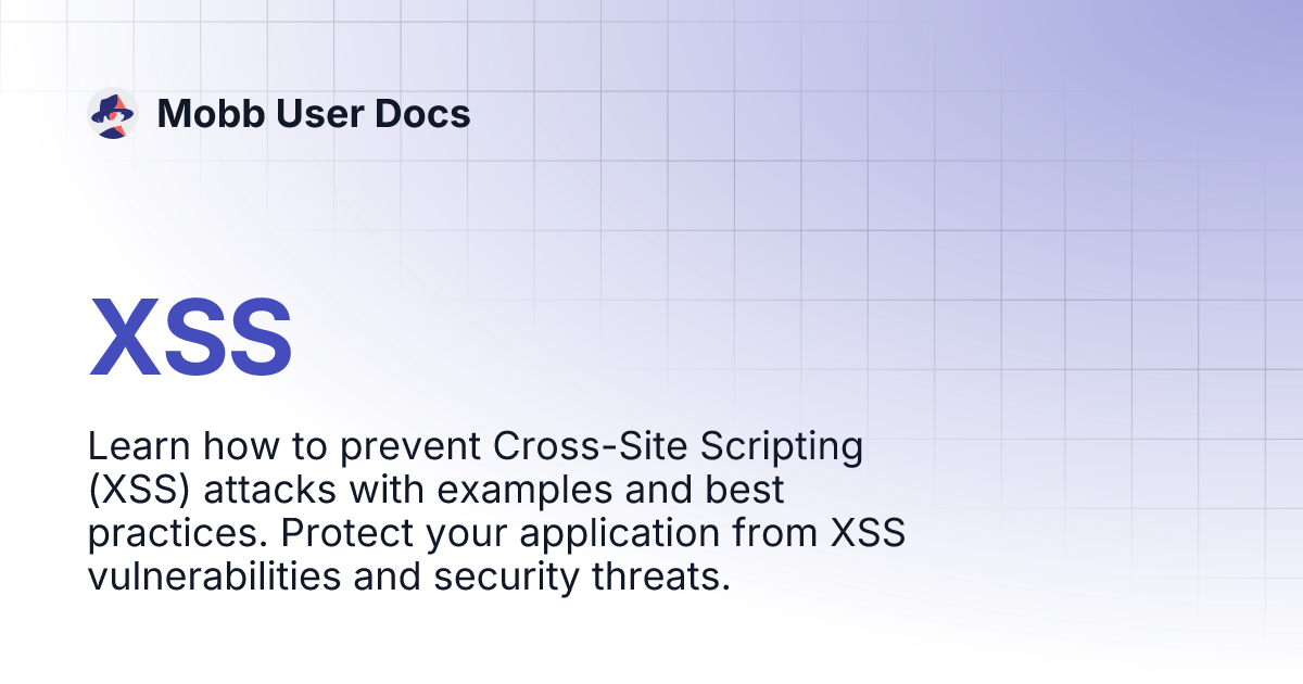 XSS | Mobb User Docs